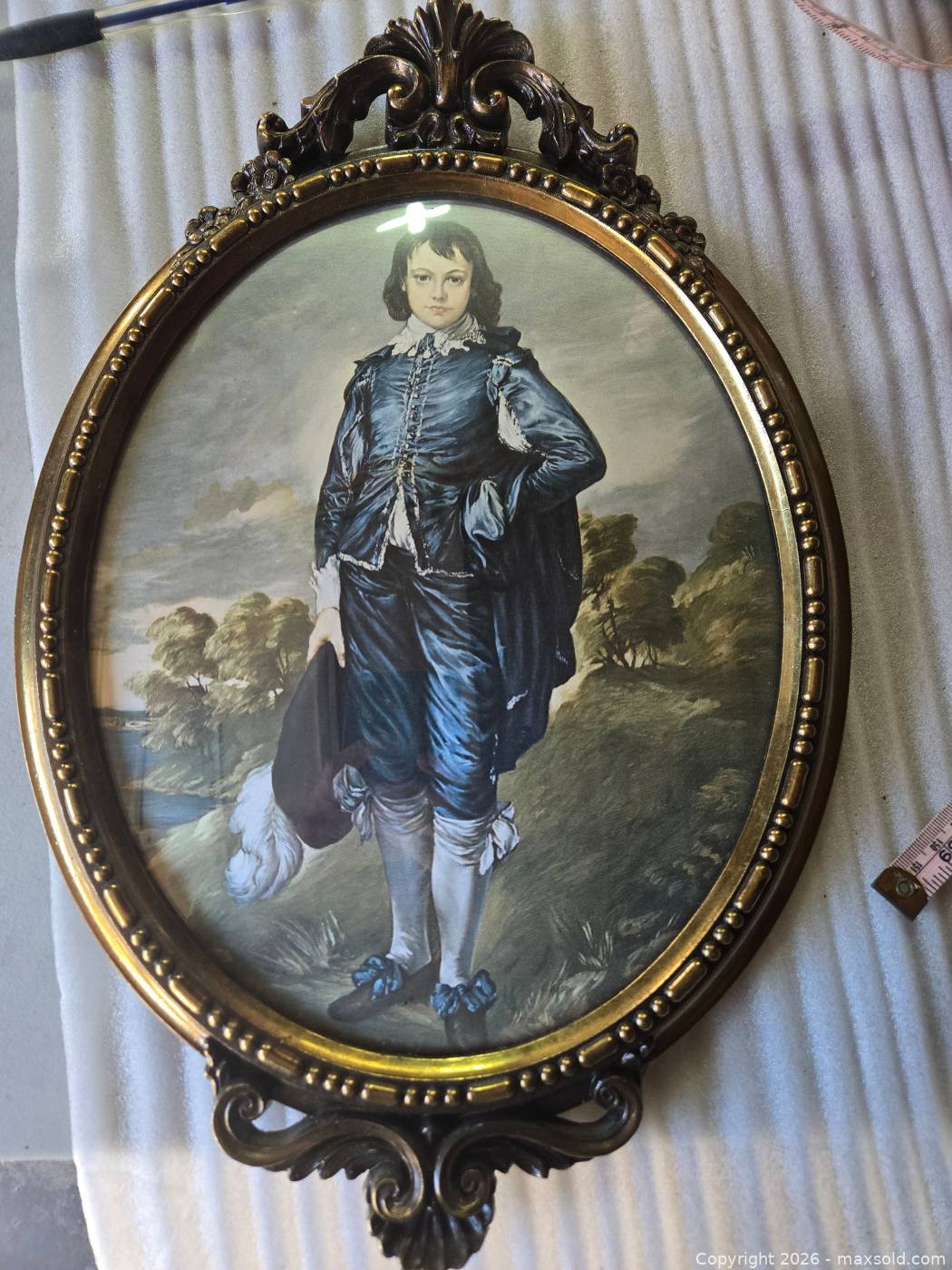 Vintage Oval Framed Prints Blue Boy and Pinkie | Maxsold