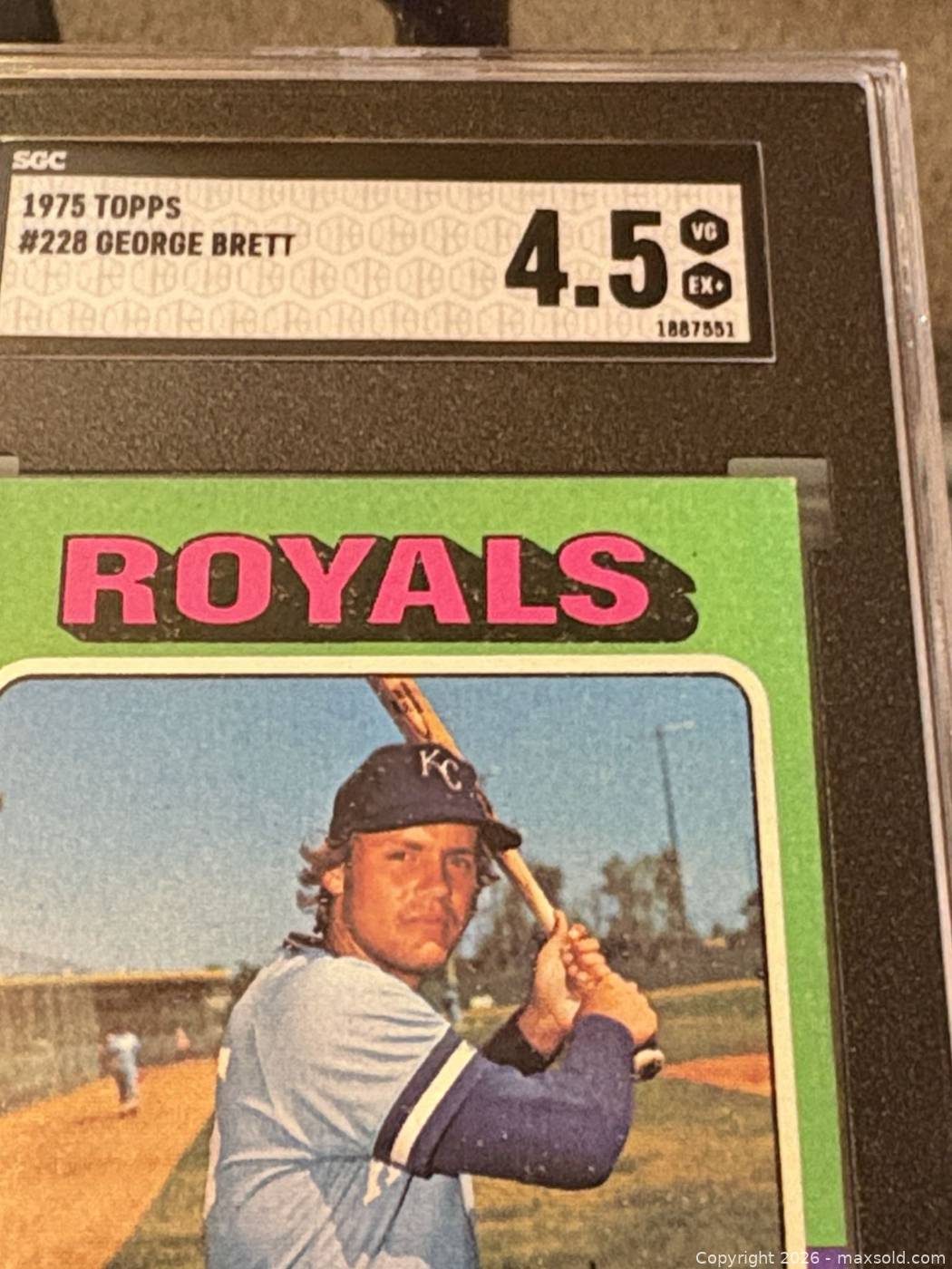1975 Topps George Brett #228 rookie card | Maxsold