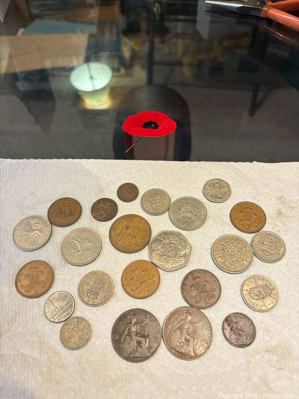 Mixed Vintage British & World Coins ~24 | Maxsold