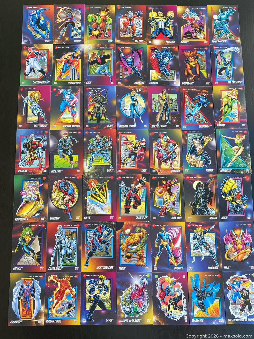 1992 Marvel Super Heroes trading cards, 151 | Maxsold