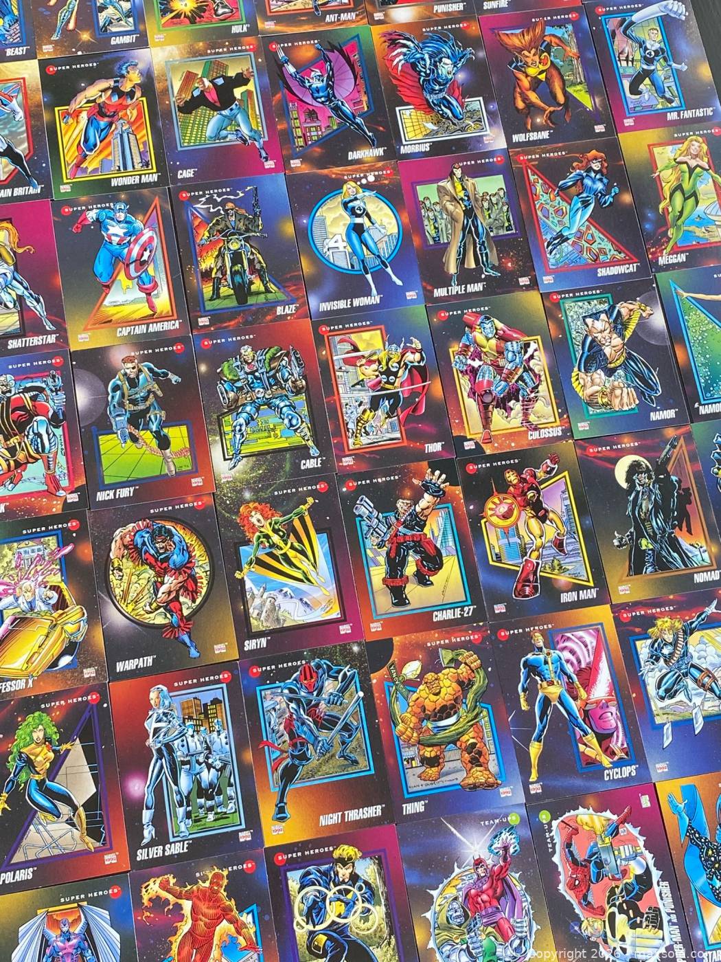 1992 Marvel Super Heroes trading cards, 151 | Maxsold