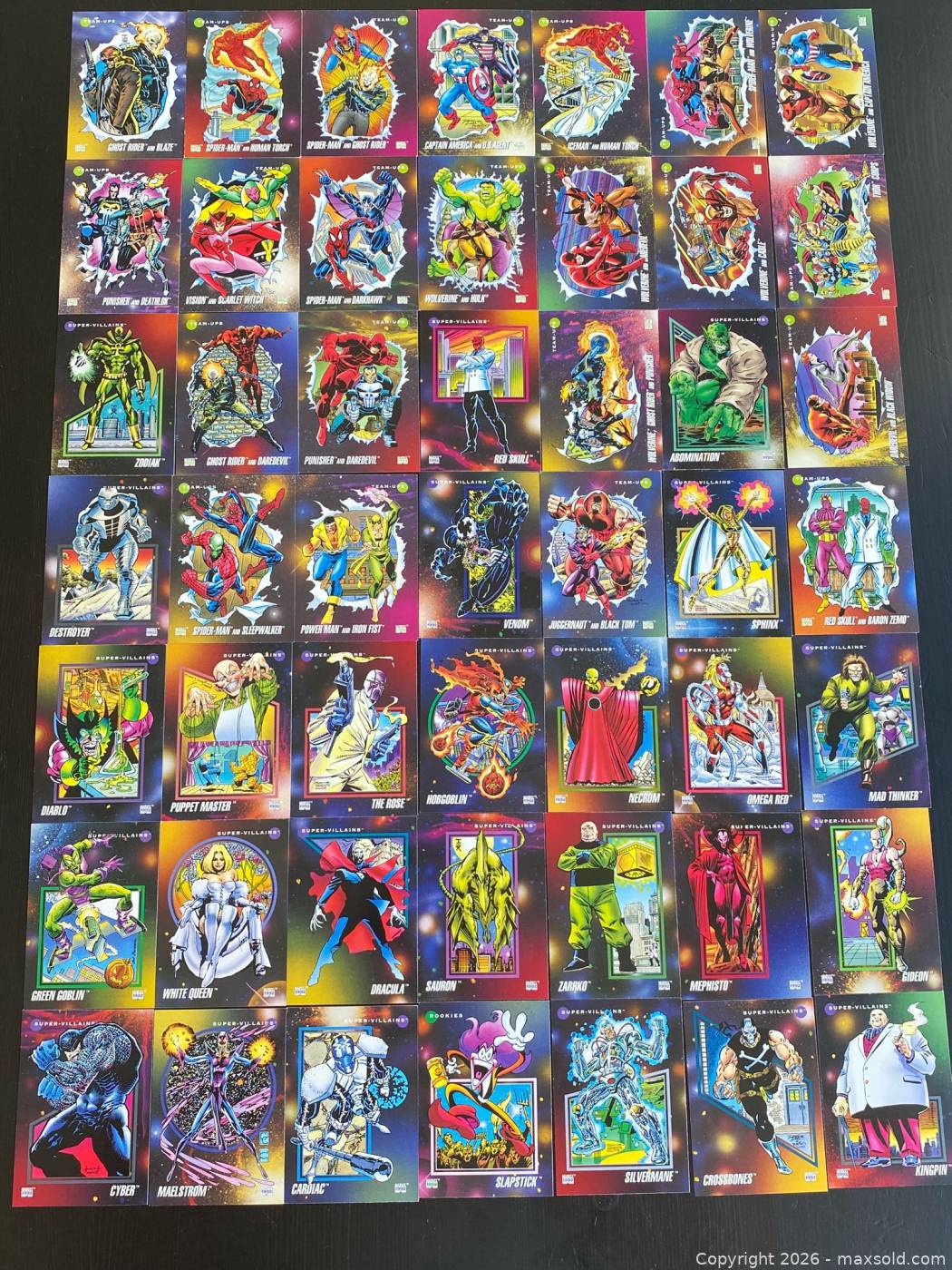 1992 Marvel Super Heroes trading cards, 151 | Maxsold