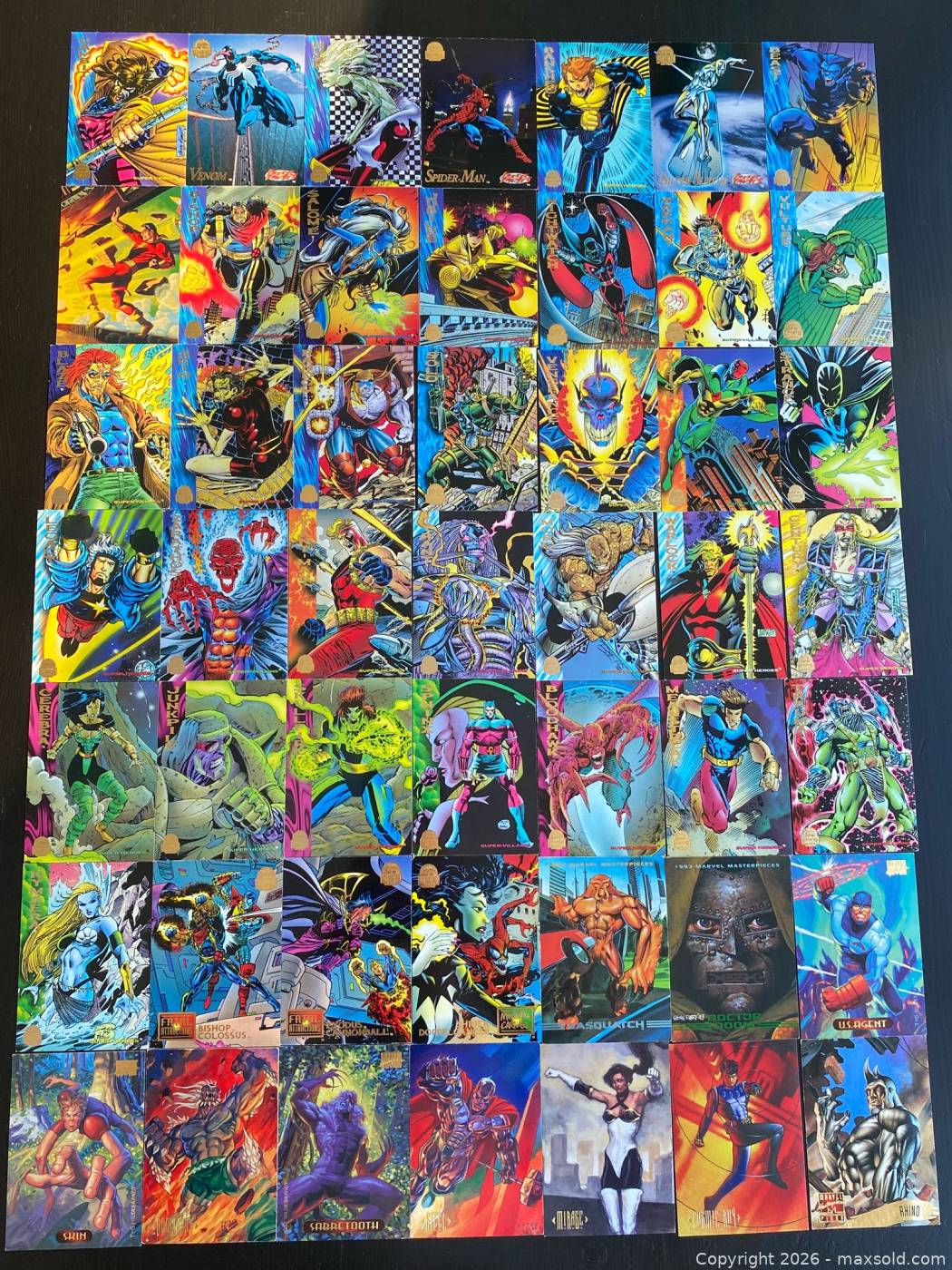 118 Marvel Masterpieces Trading Cards 1994 | Maxsold