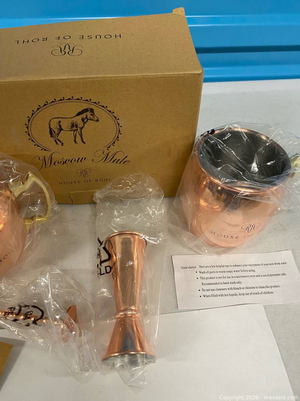 House of Rohl Moscow Mule Copper Bar Set | Maxsold