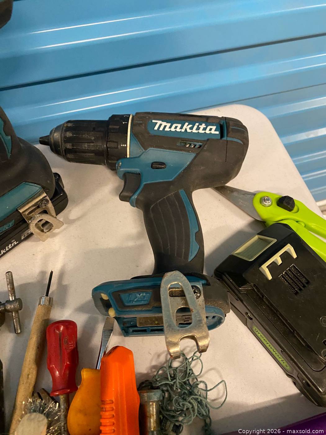 Large mixed lot of hand and power tools with hardware organizer | Maxsold