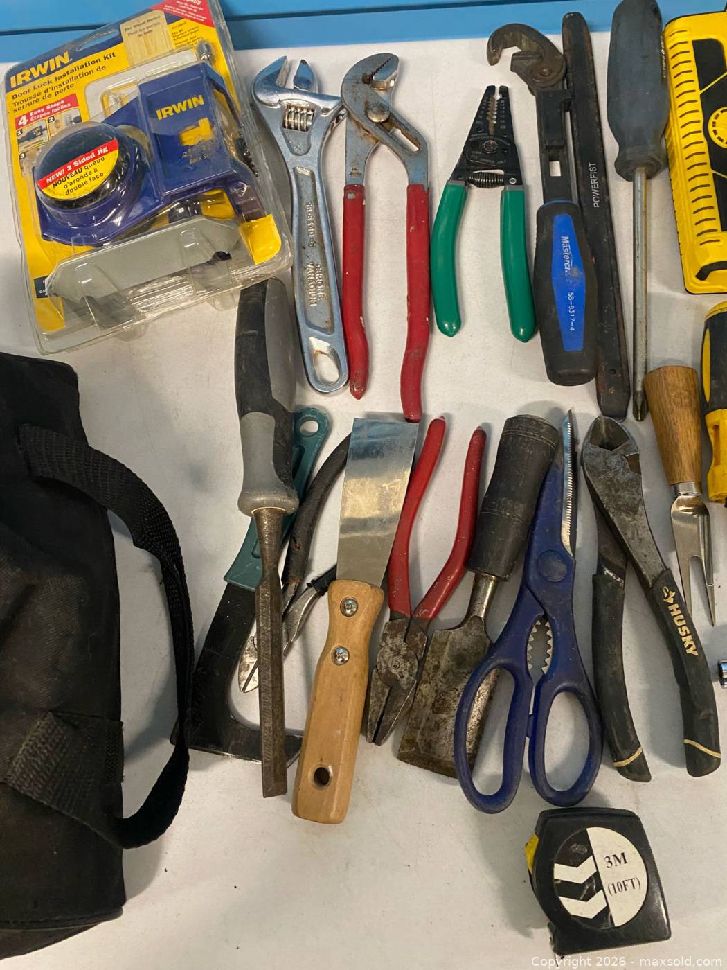 Large assorted hand tool lot with IRWIN lock kit | Maxsold