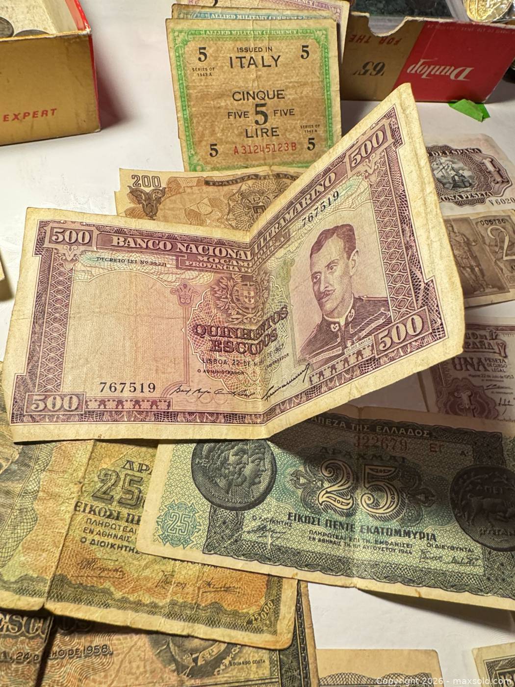 Assorted Foreign Paper Currency Notes | Maxsold