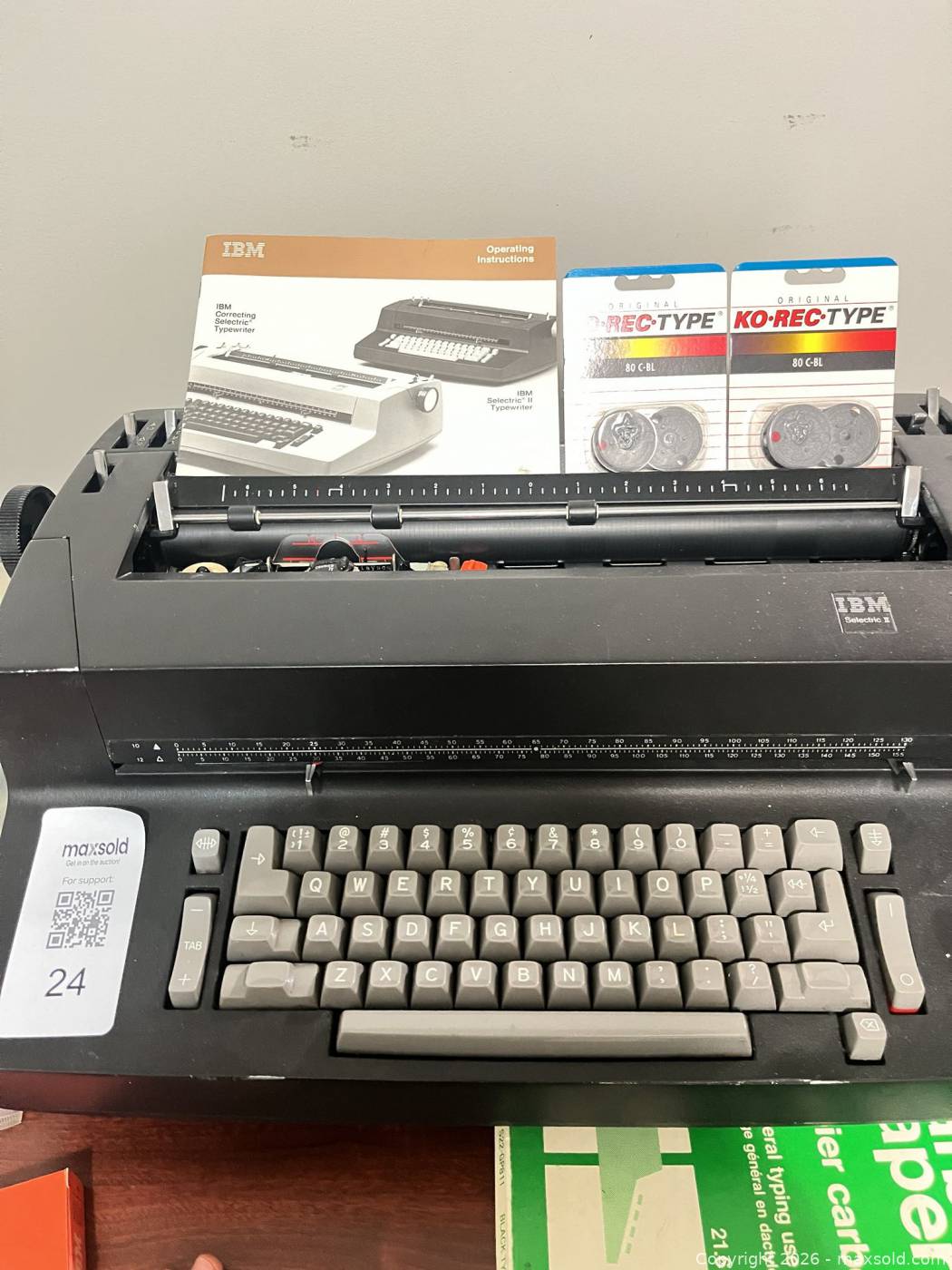IBM electric typewriter, Canon printing calculator, office supplies ...