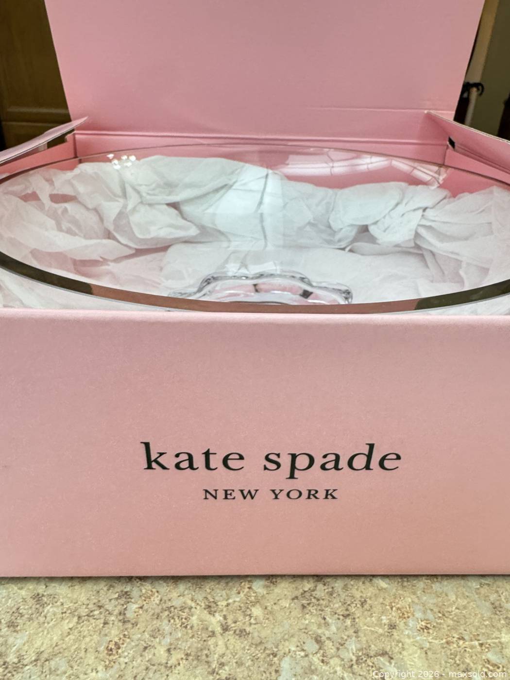 Kate Spade crystal bowl with box | Maxsold