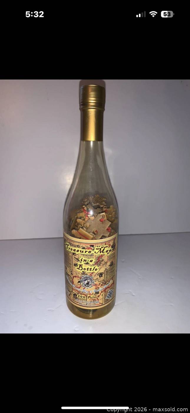 Channel Craft Treasure Map Puzzle in Bottle | Maxsold