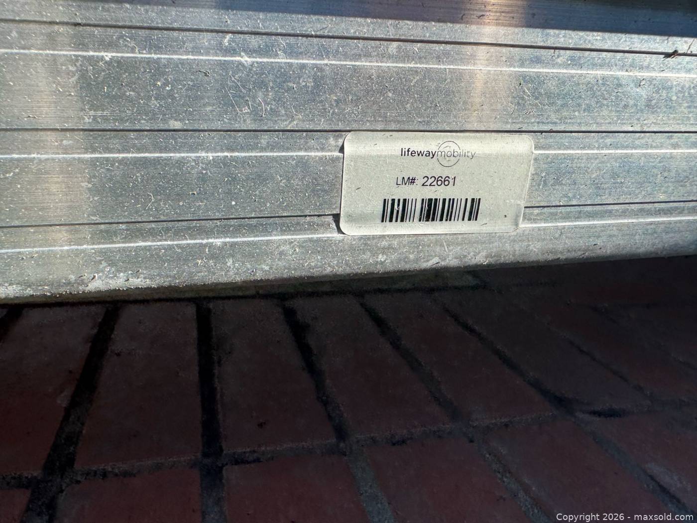 Aluminum 20ft wheelchair ramp with handrails | Maxsold