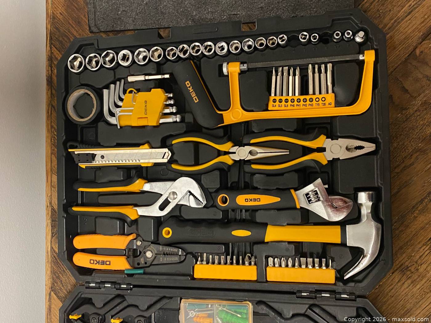 DEKO 198-Piece Household Hand Tool Kit | Maxsold