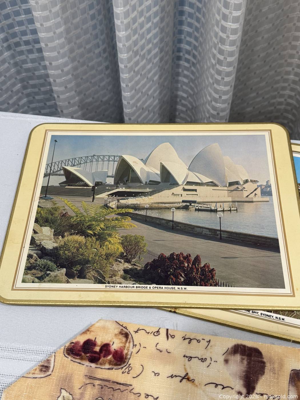 Cork-backed botanical & Sydney placemats | Maxsold