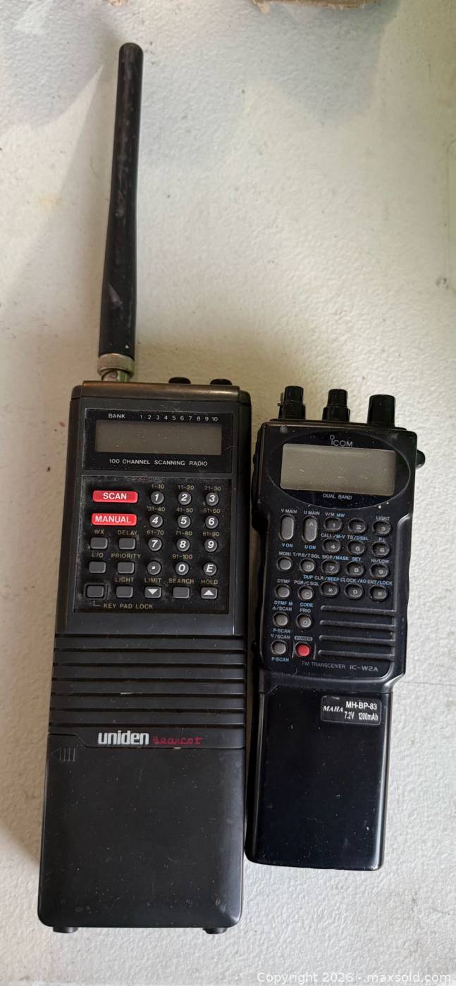 Pair of handheld scanner radios | Maxsold