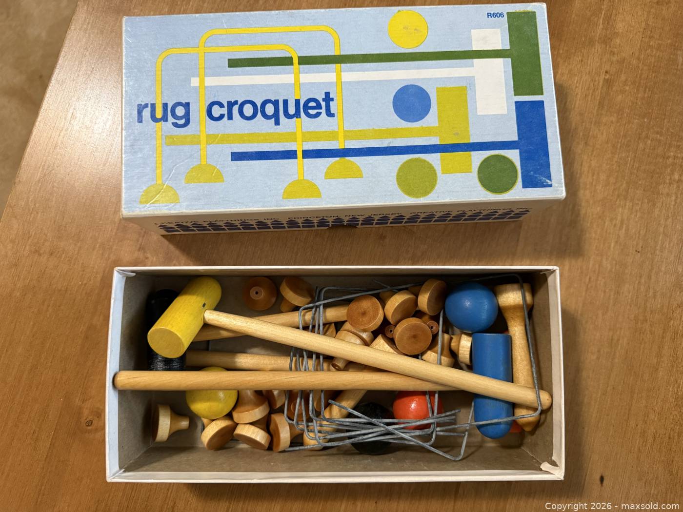 Vintage 1967 Creative Playthings Rug Croquet Set | Maxsold
