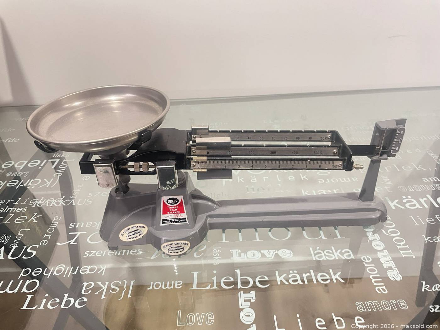 Ohaus triple beam balance scale | Maxsold