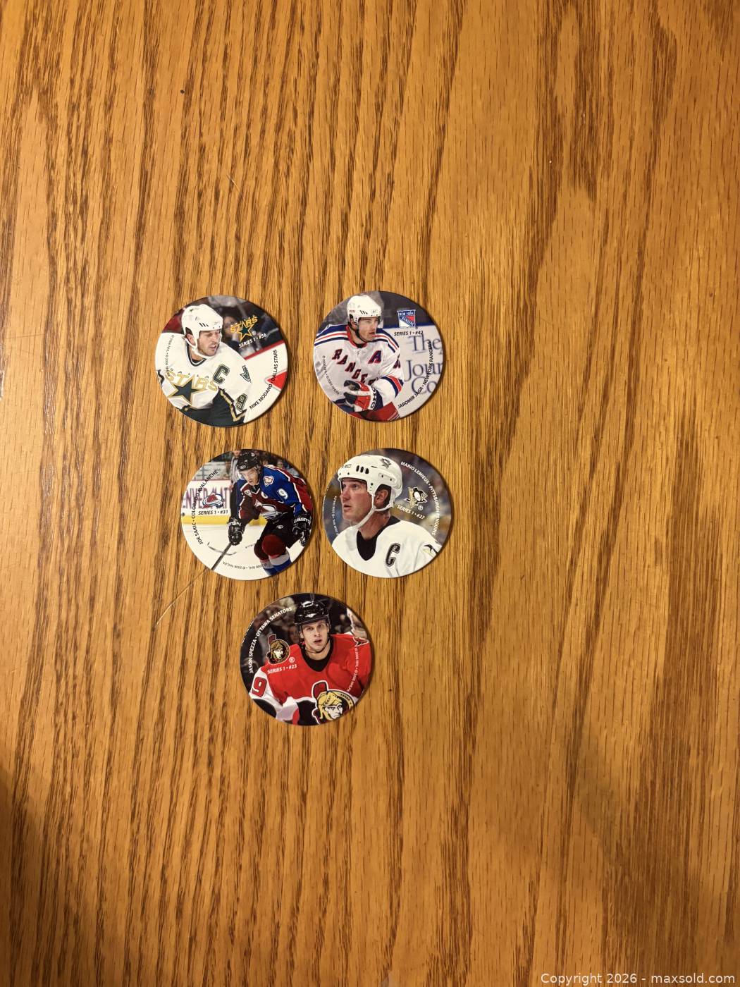 5 NHL pogs | Maxsold