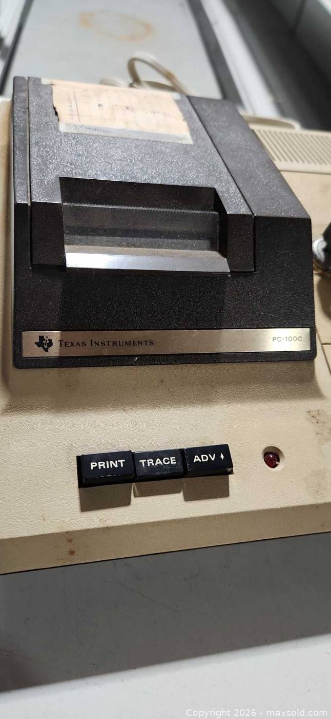 Texas Instruments PC-100C thermal printer cradle | Maxsold