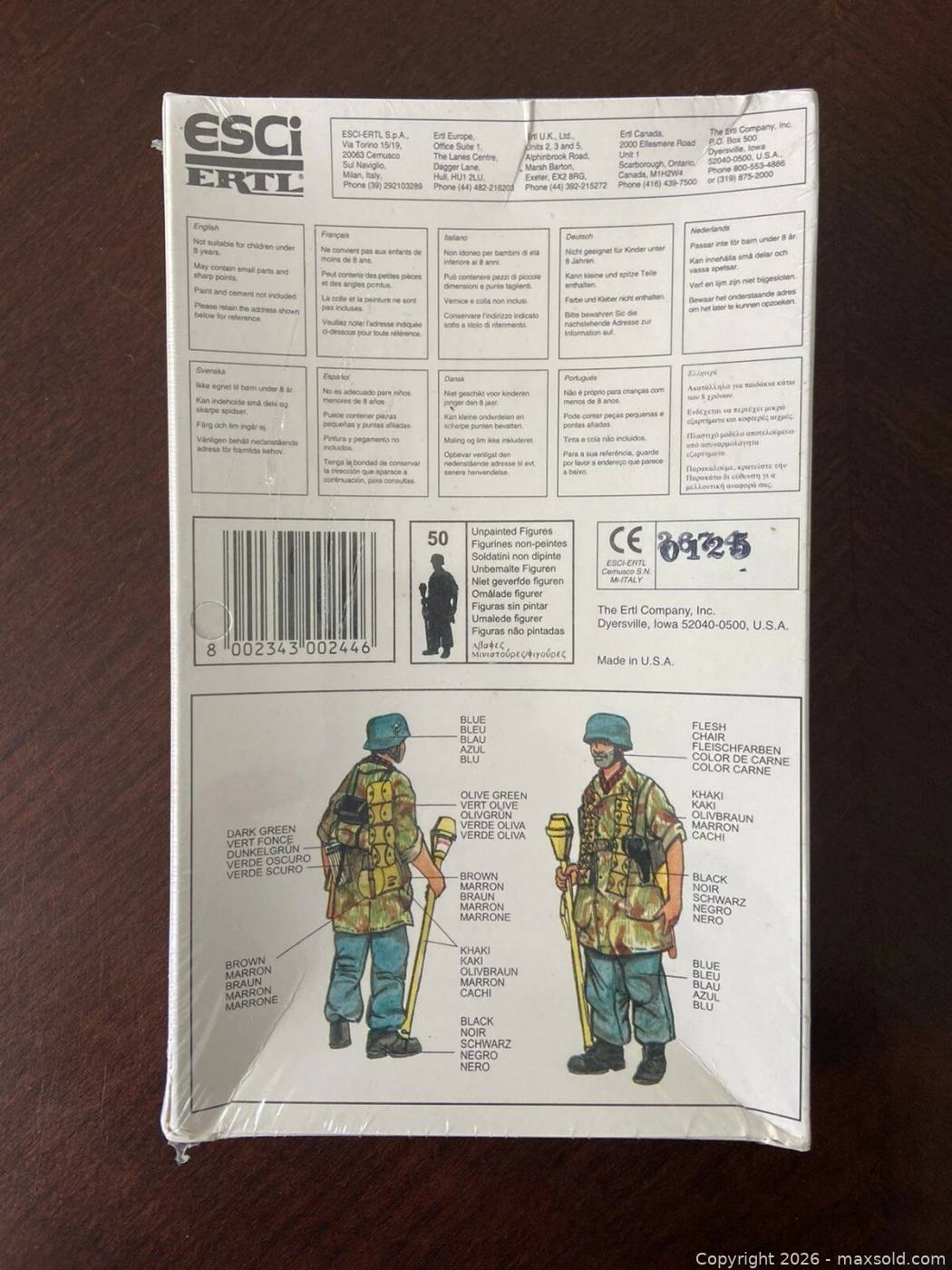 ESCI ERTL German Paratroopers 1:72 Model Kit Sealed | Maxsold
