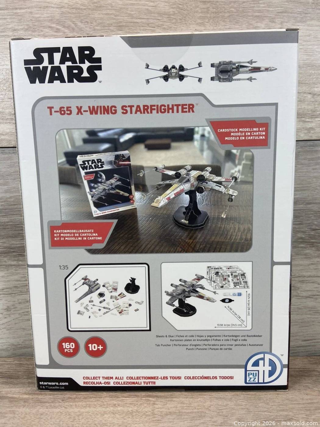Star Wars T-65 X-Wing Starfighter 4D Puzzle | Maxsold