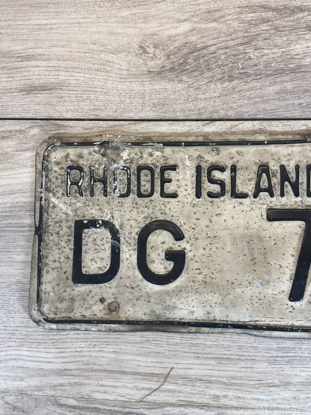 1966 Rhode Island license plate DG 7 | Maxsold