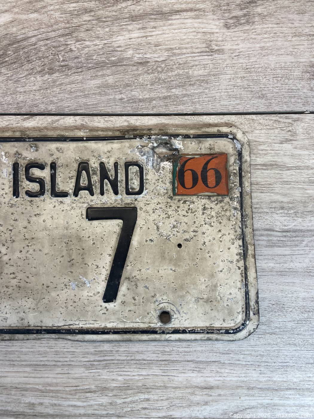 1966 Rhode Island license plate DG 7 | Maxsold