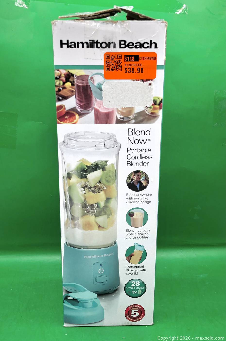 Hamilton Beach Blend Now cordless blender | Maxsold