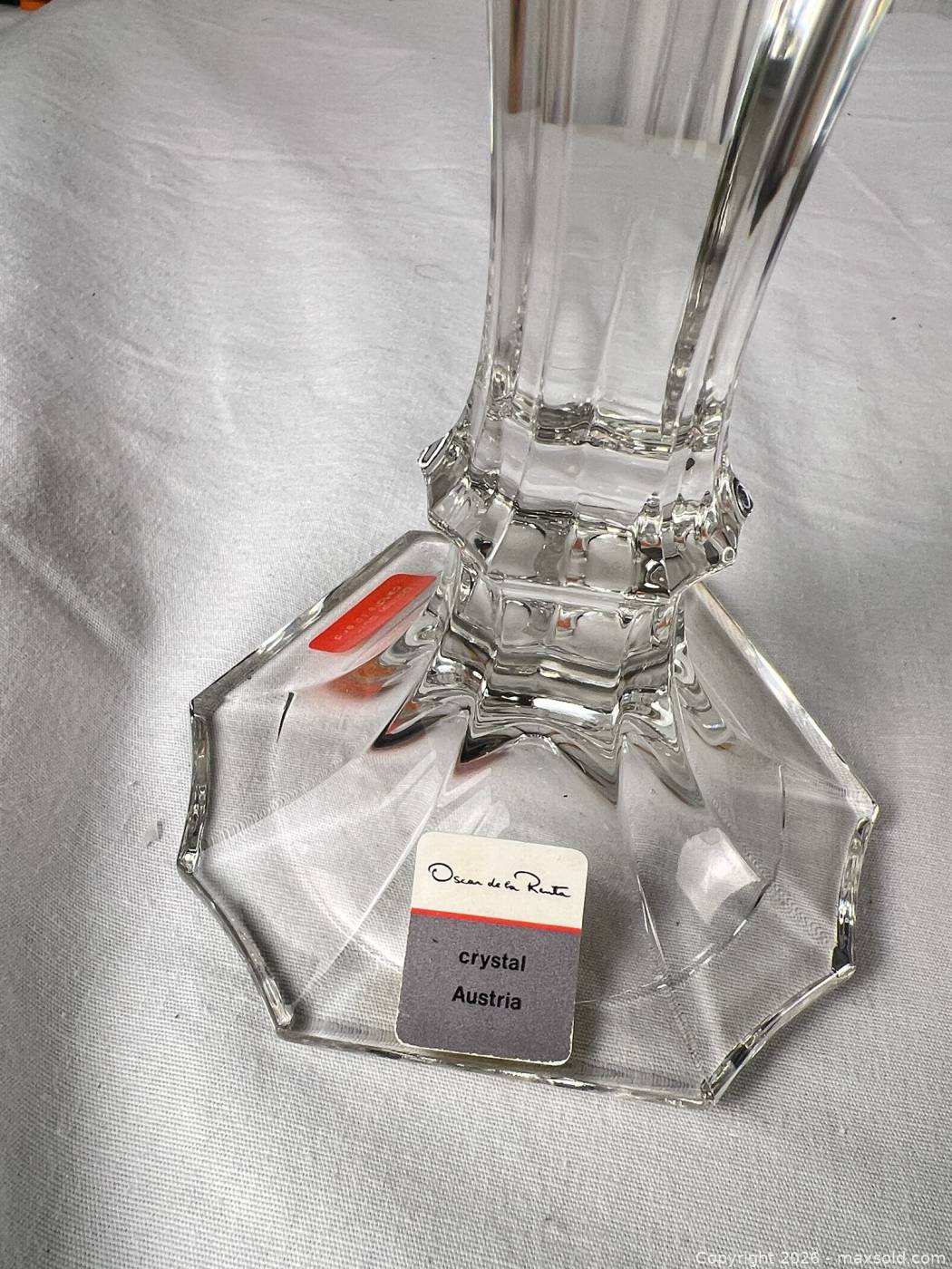 Oscar de la Renta Austrian Crystal Candlestick | Maxsold