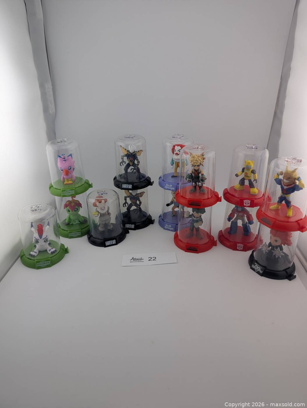 Digimon, Horror, Transformers & Anime Domeez (14) | Maxsold