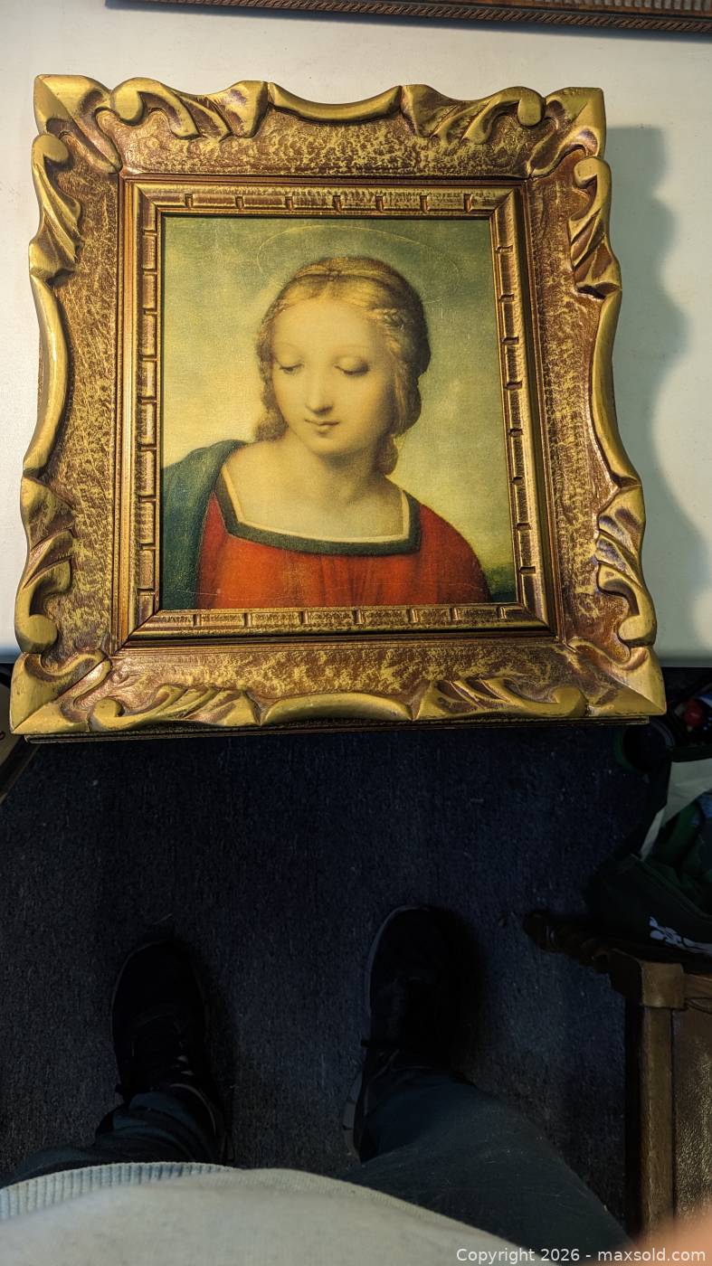 Framed Raphael “Madonna of the Goldfinch” print | Maxsold