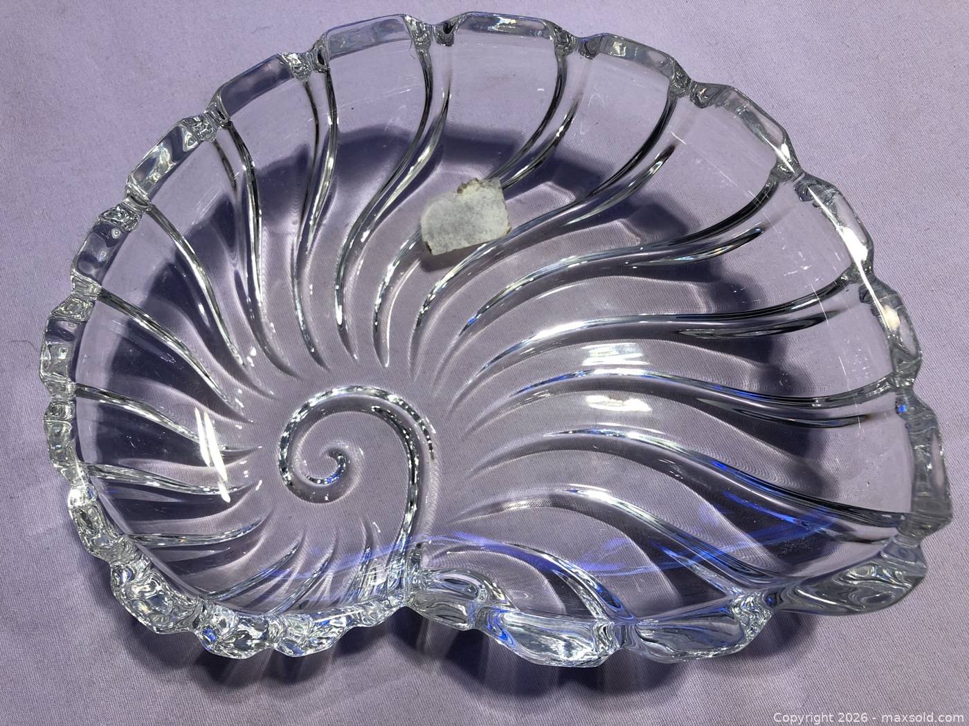 Nautilus Crystal 6" Candy/Nut Dish | Maxsold