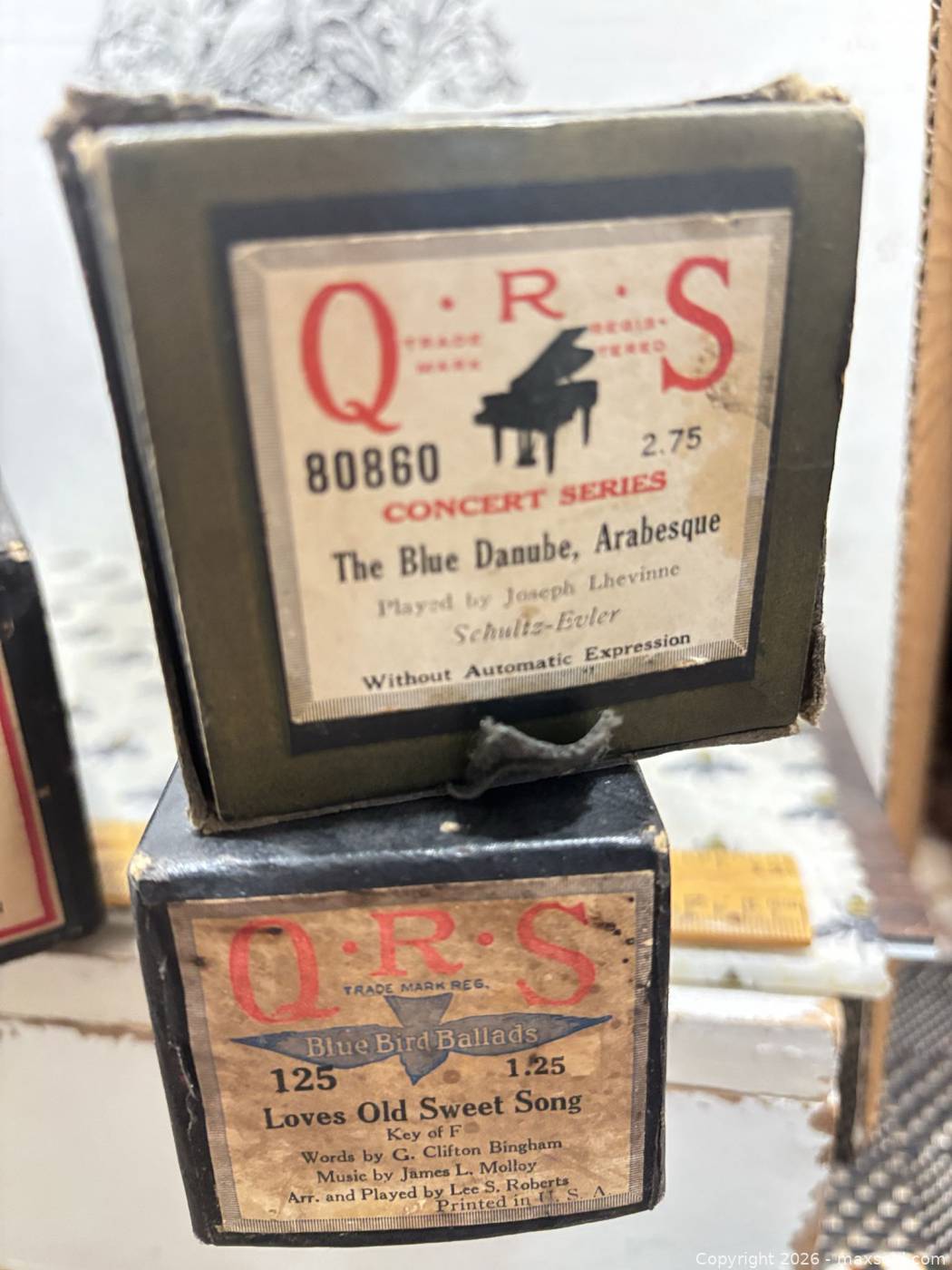 Player piano rolls, 4 | Maxsold