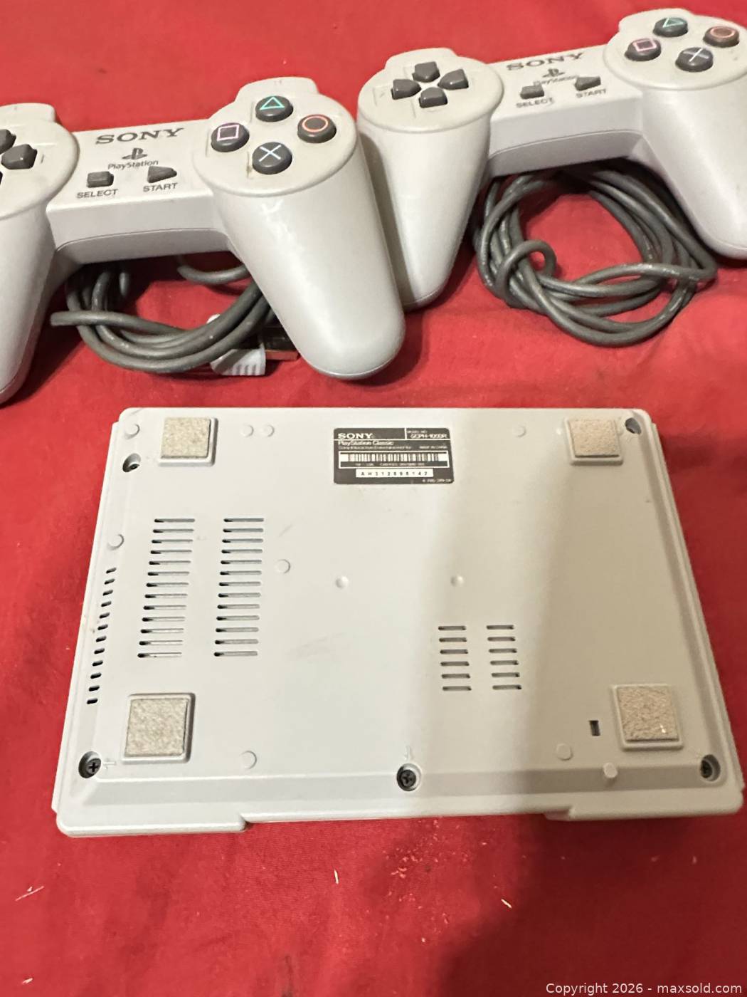 Sony PlayStation Classic mini console with two wired controllers and ...