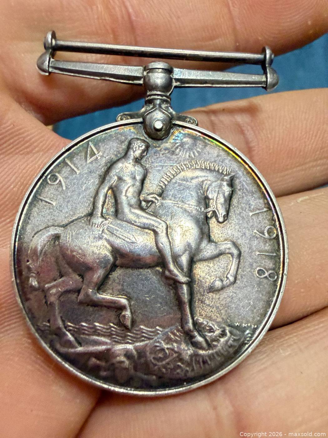 1918 George V WWI silver British War Medal | Maxsold