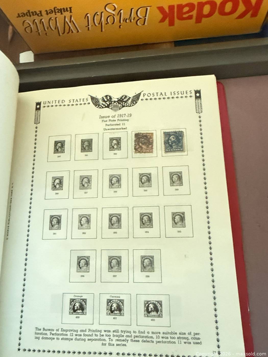 American stamp album with partial U.S. stamp collection | Maxsold