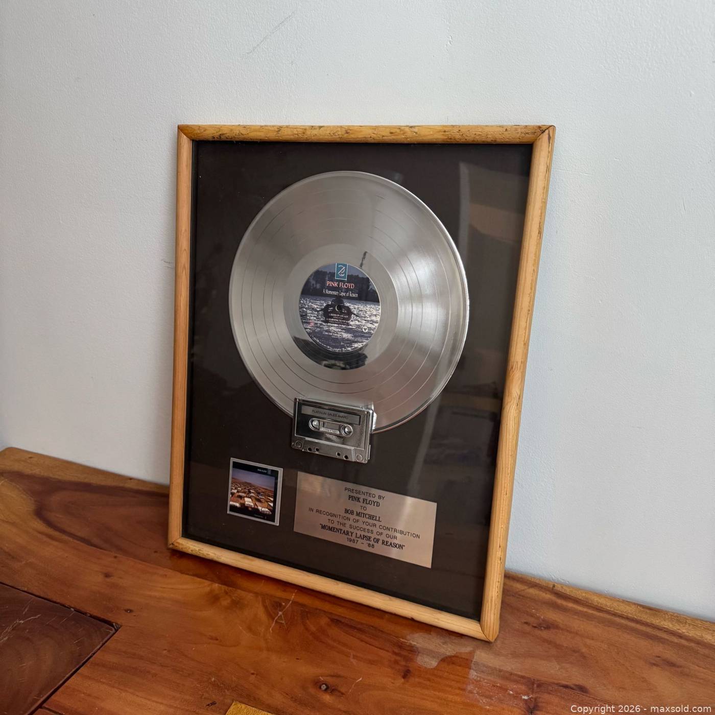 Pink Floyd Platinum Sales Award | Maxsold
