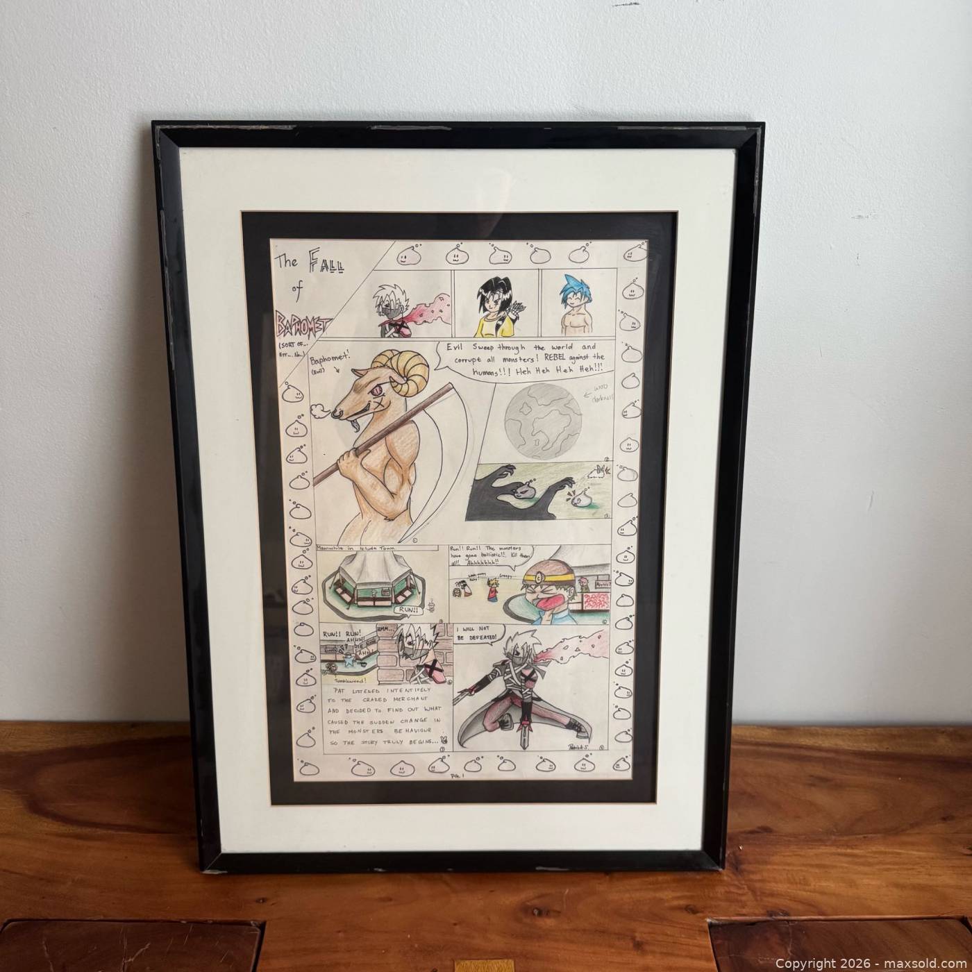 Hand-Drawn Comic Page 1 "The Fall of Baphomet" | Maxsold