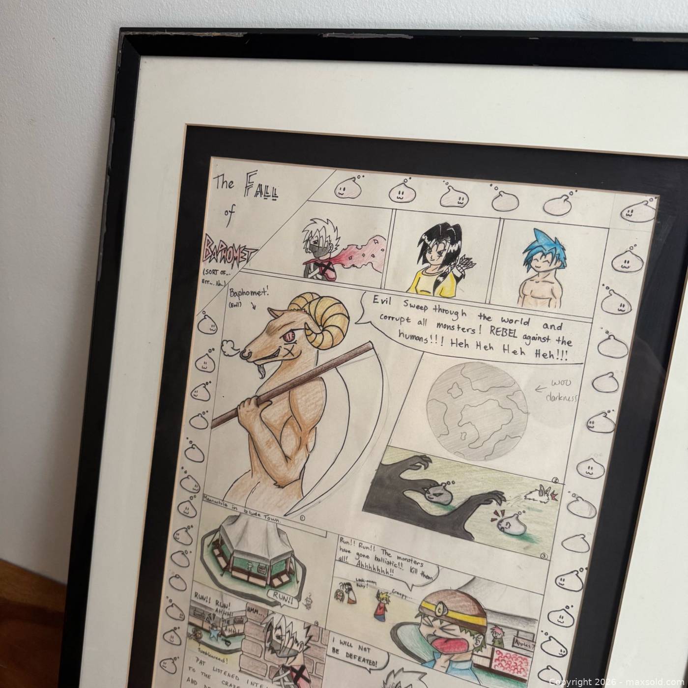 Hand-Drawn Comic Page 1 "The Fall of Baphomet" | Maxsold