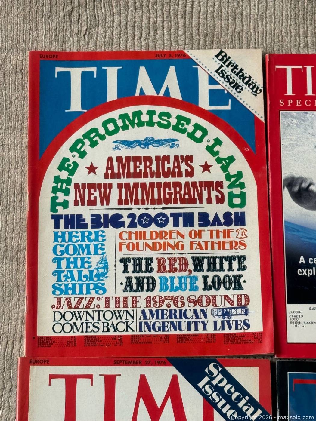 7 Time Magazine issues 1976-2001 | Maxsold