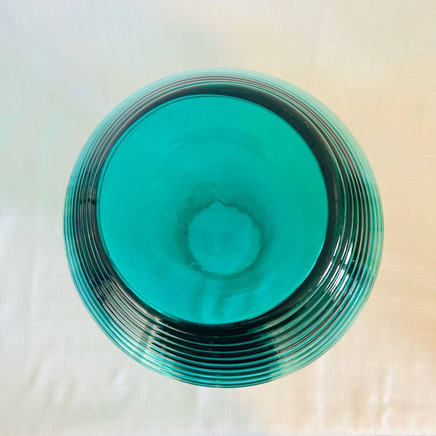 Vintage Tamara Aladin Teal Glass Vase | Maxsold