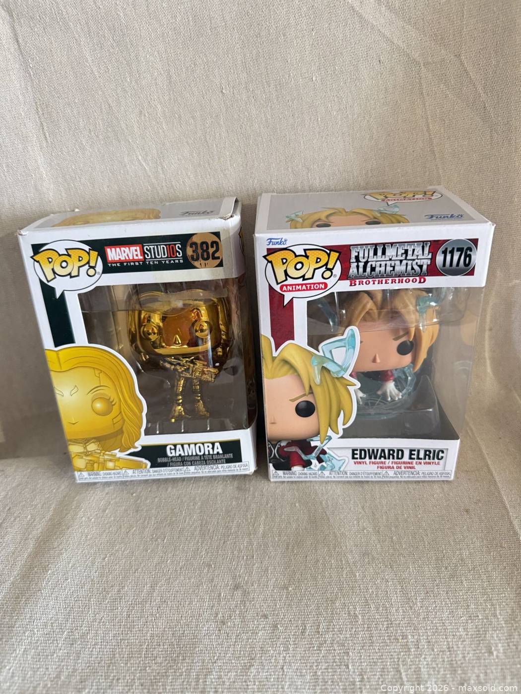 Funko Pop! Gamora & Edward Elric vinyl figures | Maxsold