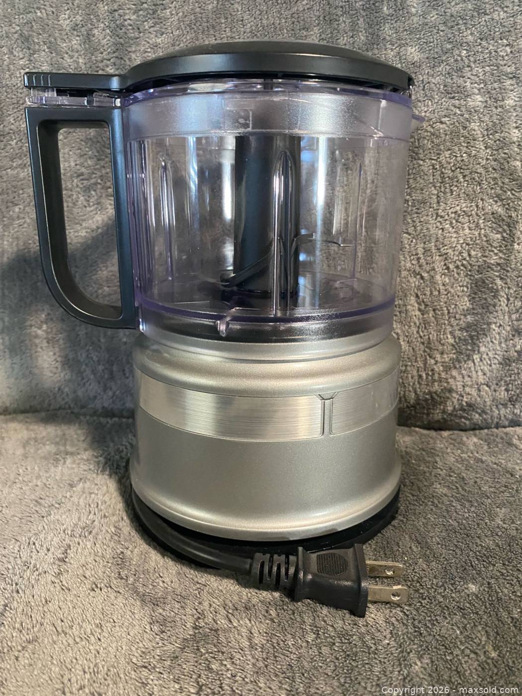 KitchenAid silver mini food processor 3–4 cup | Maxsold