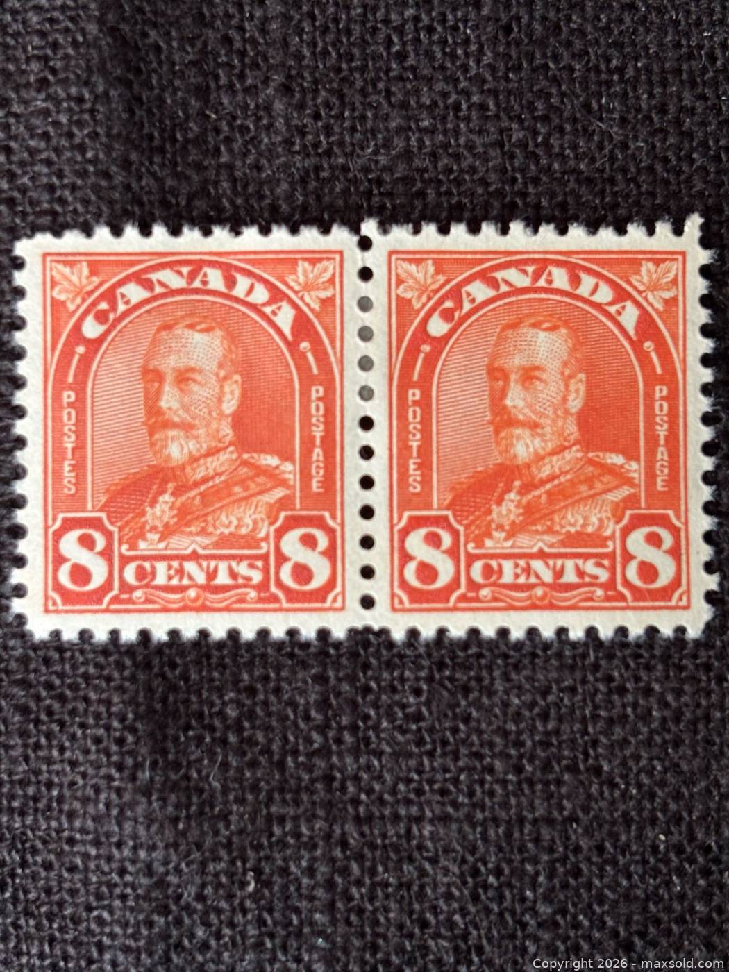 Canada 8c King George V stamp pair mint | Maxsold