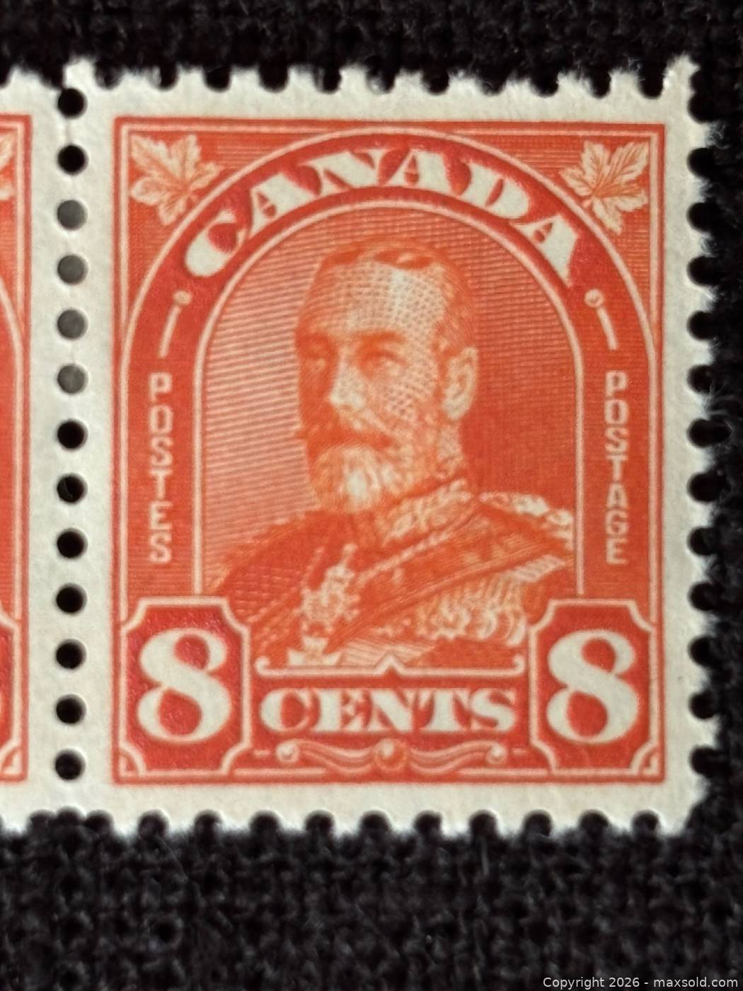 Canada 8c King George V stamp pair mint | Maxsold