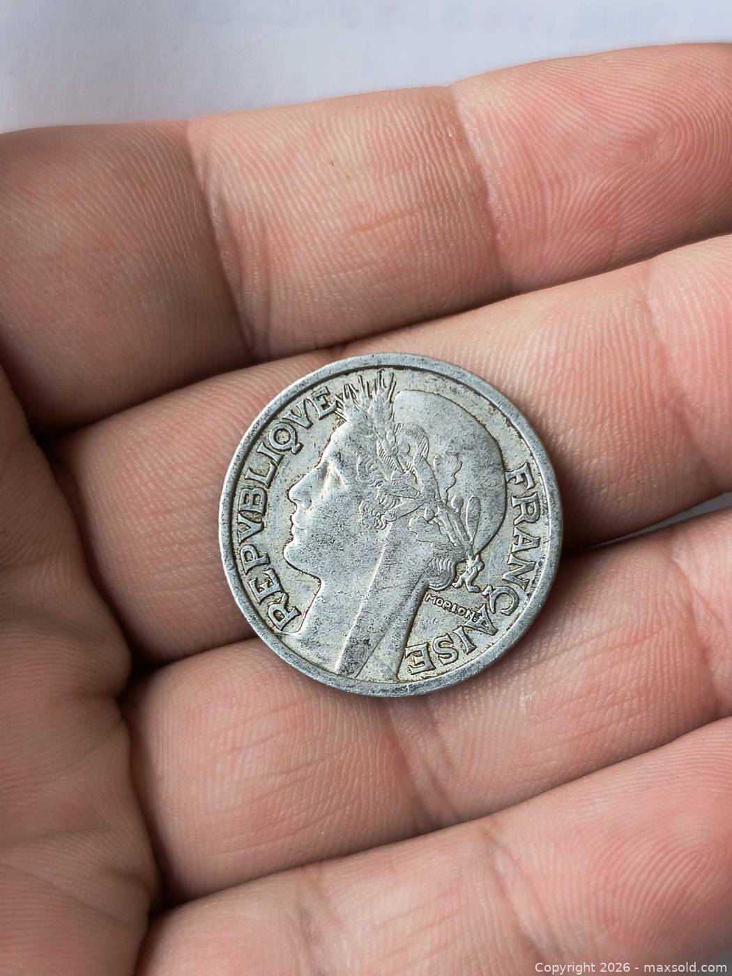 1947 France 2 Francs aluminum coin | Maxsold