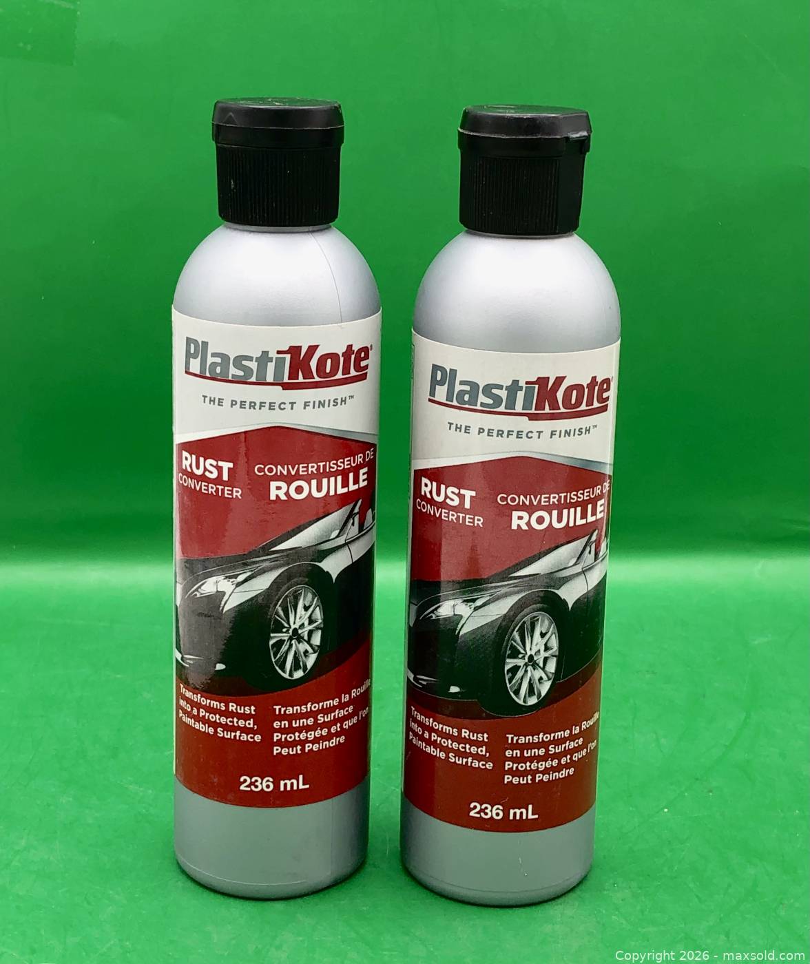 PlastiKote Rust Converter 236 mL, two bottles | Maxsold