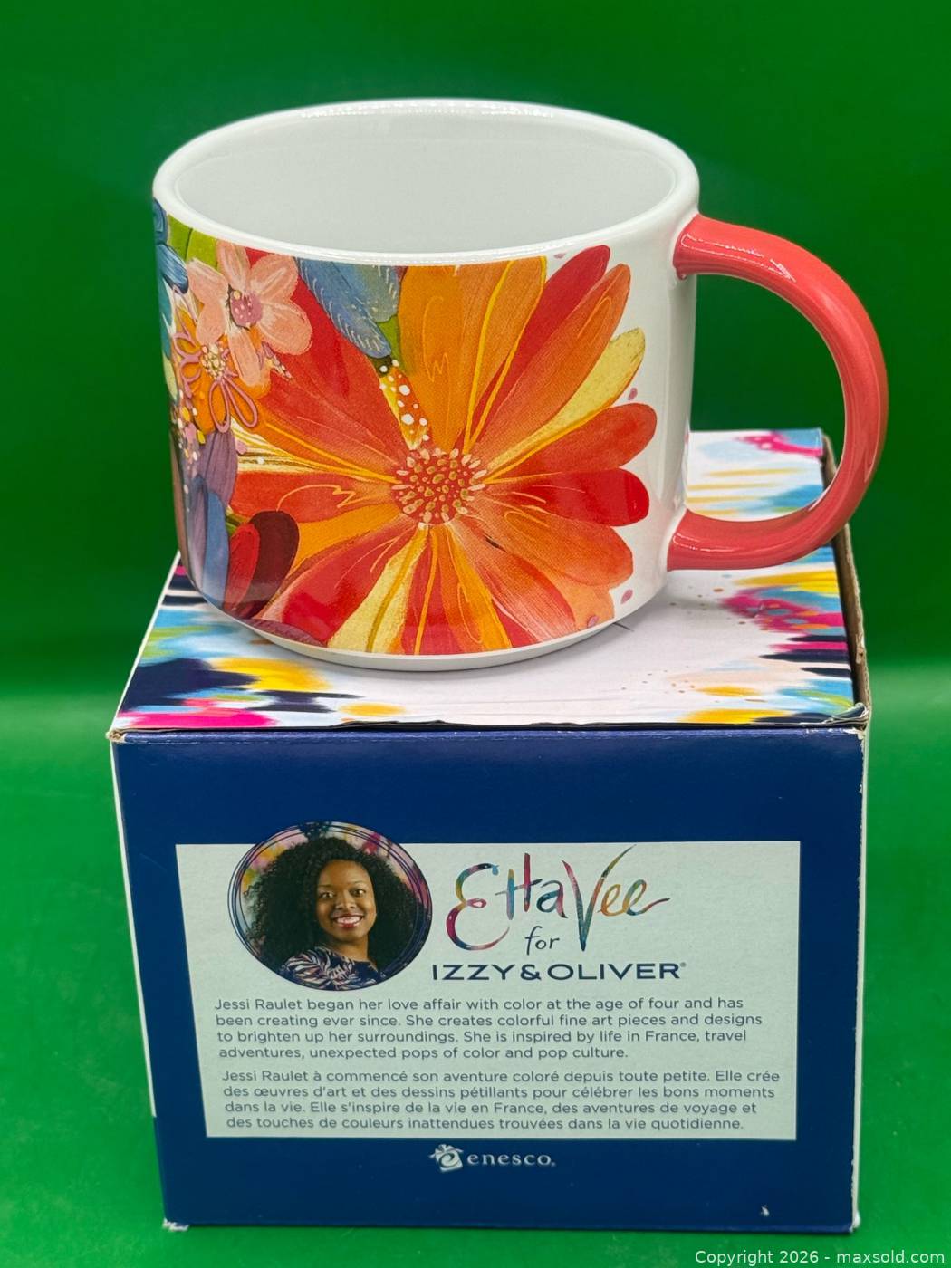 Etta Vee for Izzy & Oliver ceramic mugs, 3pcs | Maxsold