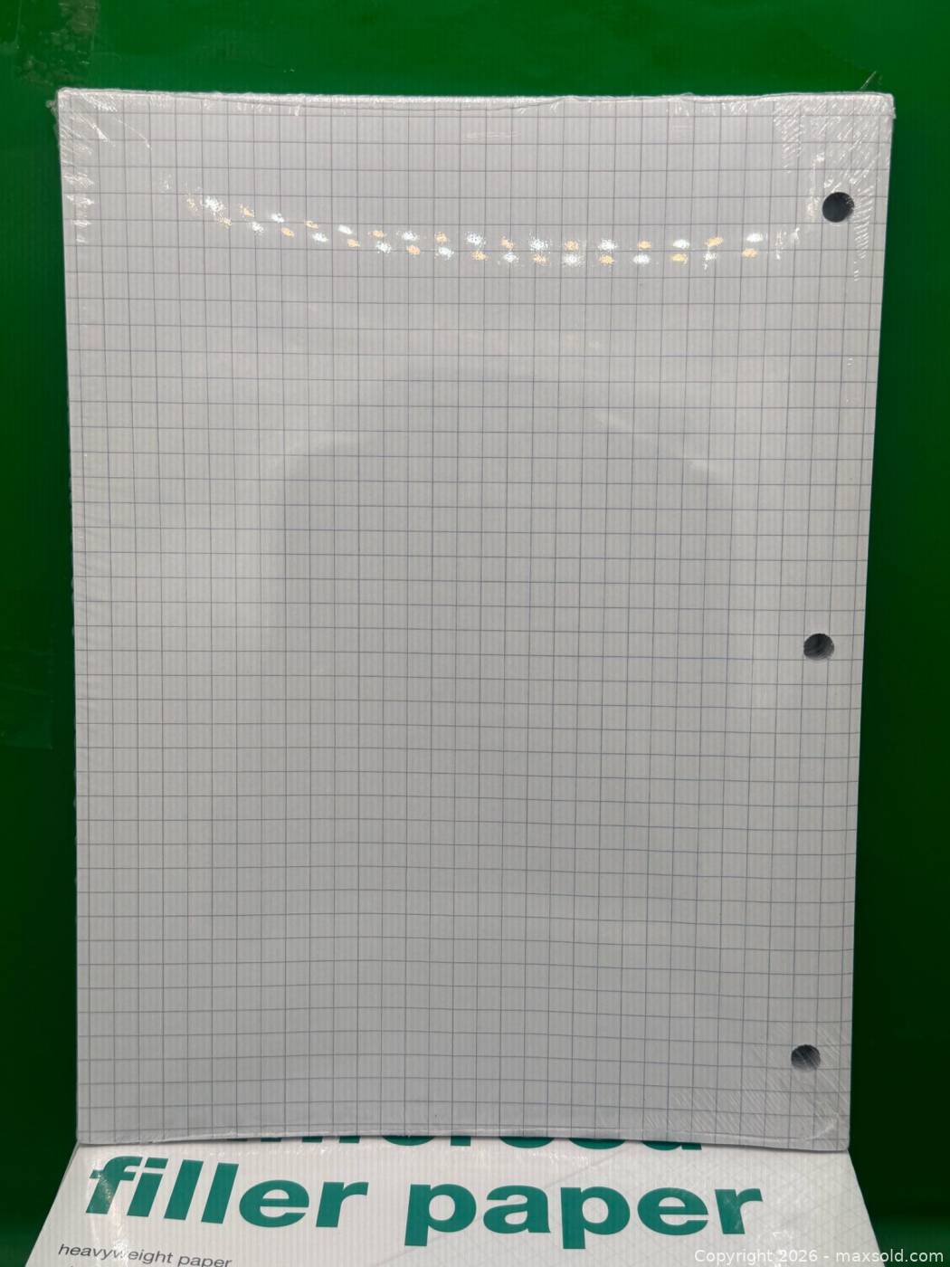 8 packs quad ruled reinforced filler paper | Maxsold