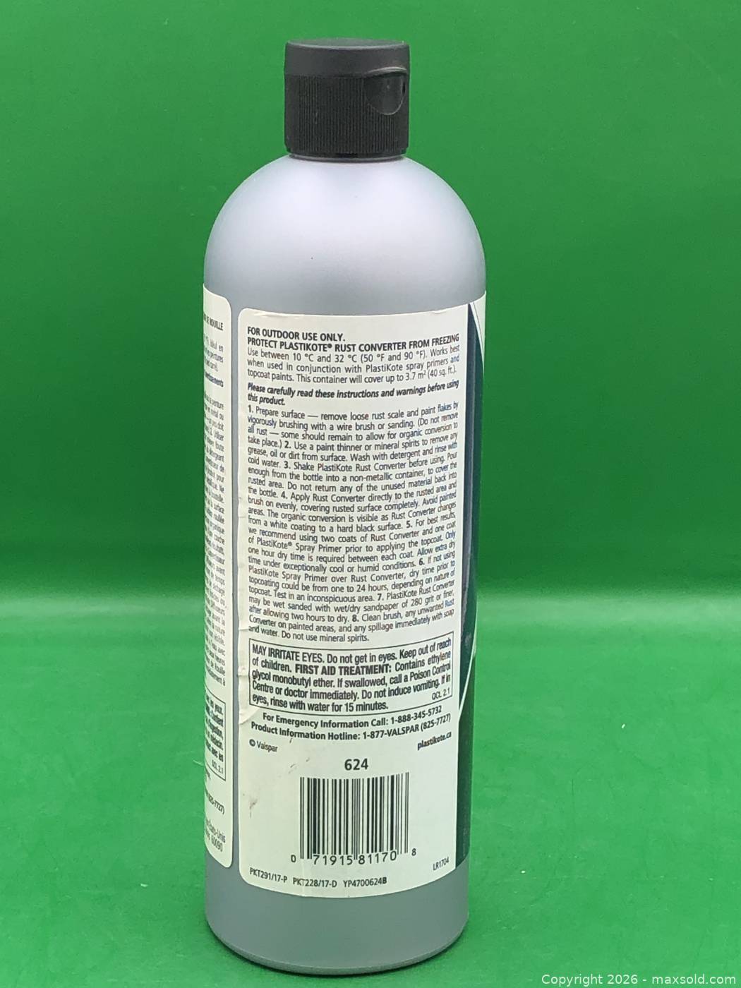 PlastiKote Rust Converter 473 mL Bottle | Maxsold