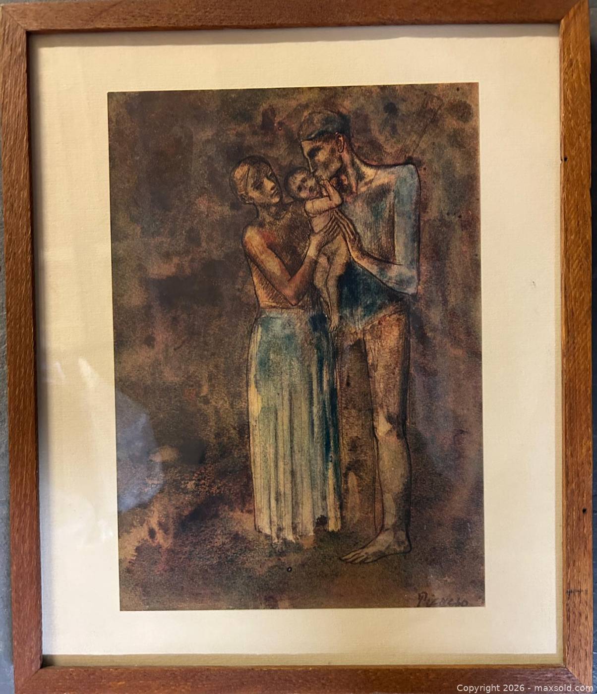 Framed Picasso print “La Famille” | Maxsold